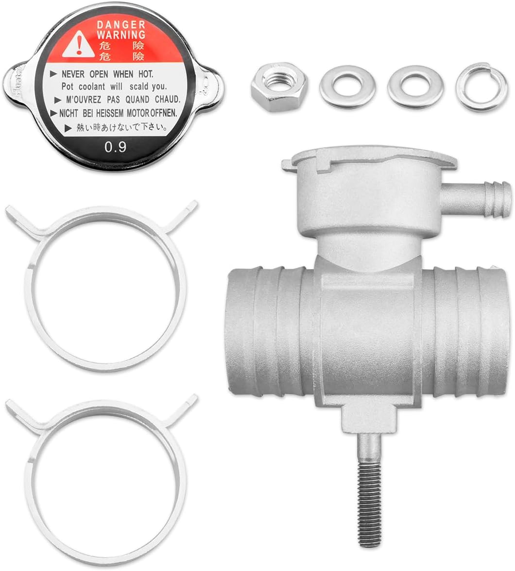 Amazon.com: Radiator Coolant Filler Neck Upgrade Aluminium with ...