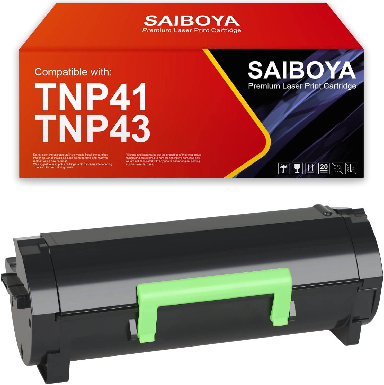 Amazon.com: SAIBOYA Remanufactured TNP41 TNP43 Black Toner Cartridge ...