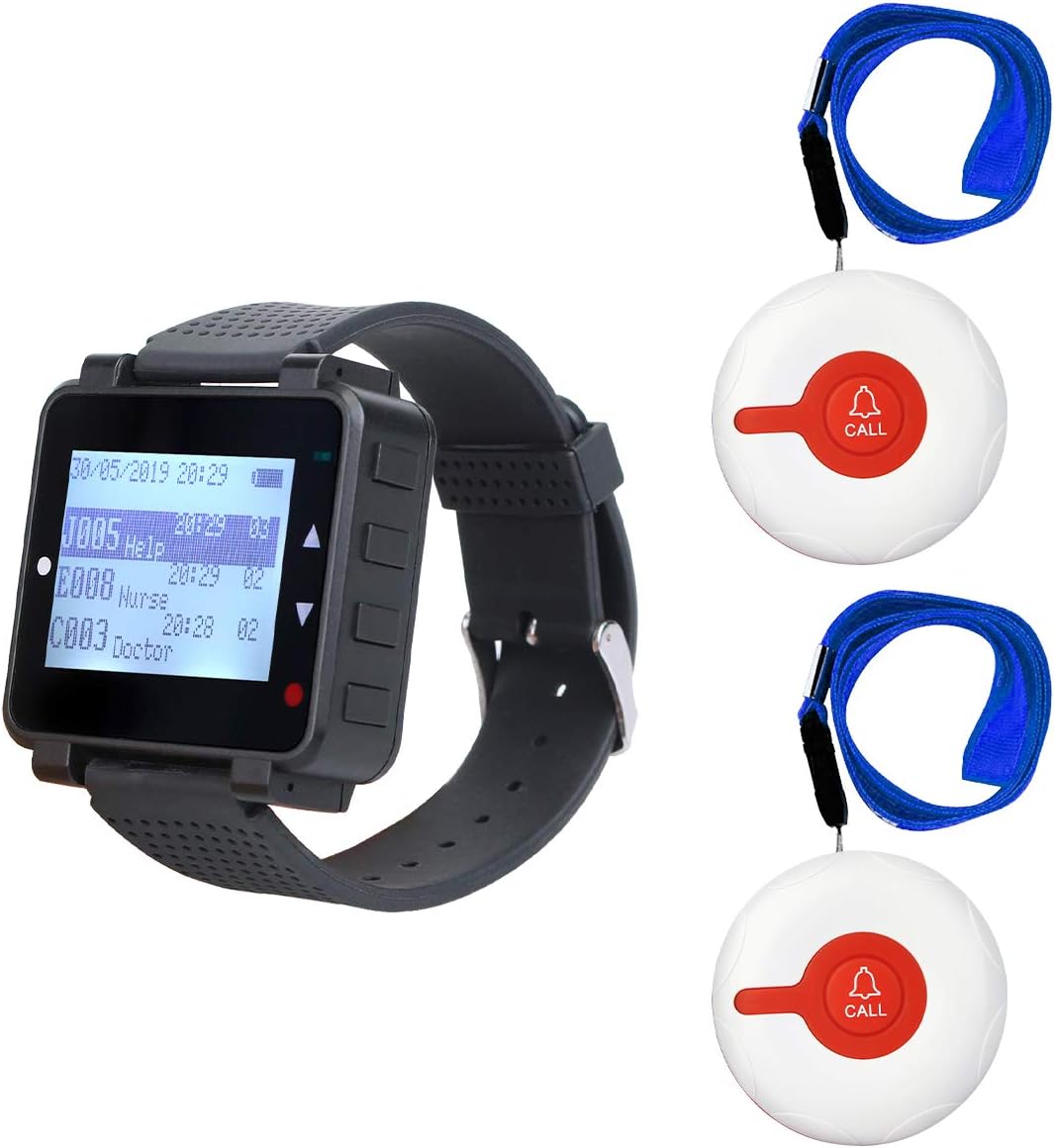 Amazon.com : Retekess T128 Caregiver Pager,Life Alert Watch,Medical ...