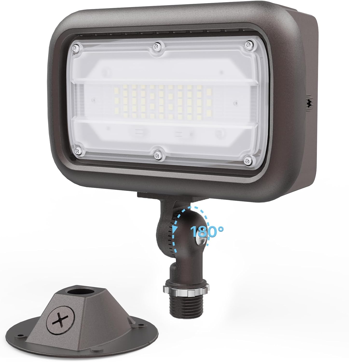 HYPERLITE Flood Light Outdoor 30W, 5000K 3900LM LED With Knuckle Mount ...