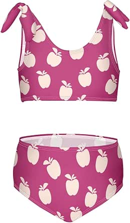 Amazon.com: Girls' Swimwear Silhouette Apples Toddler Bathing Suit for ...