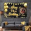 Amazon.com: Custom Happy 74th Birthday Decorations Banner -74 Years Old ...