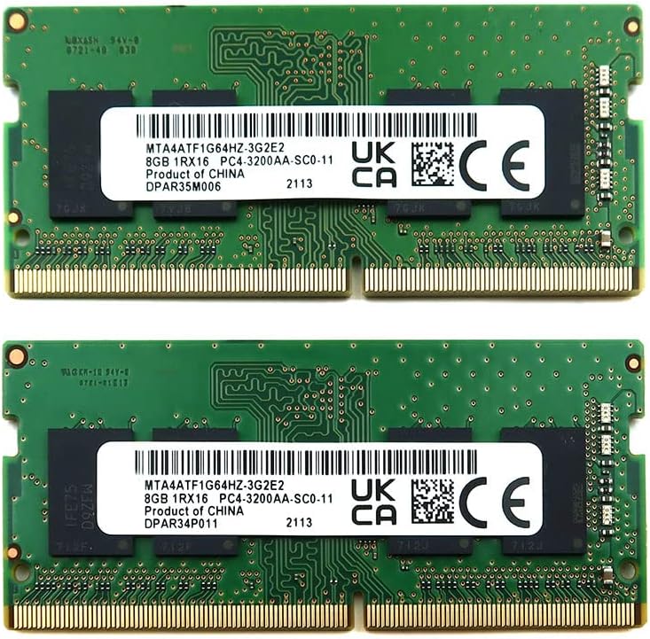 Laptop Memory Module Kit MTA4ATF1G64HZ-3G2E2 Compatible Replacement ...
