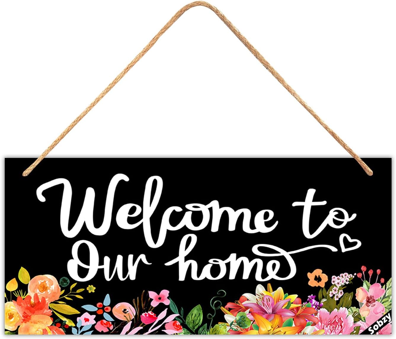Amazon.com: Welcome To Our Home Wall Plaque Sign,Wedding Welcome Sign ...