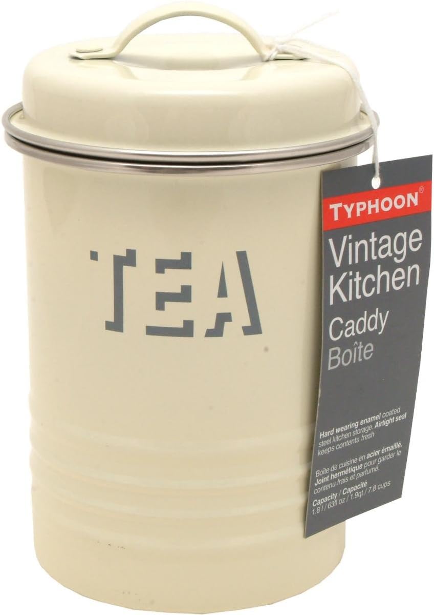 Amazon.com: Typhoon Cream Tea Canister, 1.9-Quart Capacity : Home & Kitchen