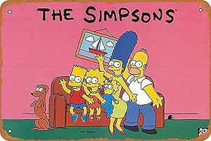 Amazon.com: The Simpsons Family Metal Tin Sign Retro Poster Vintage ...