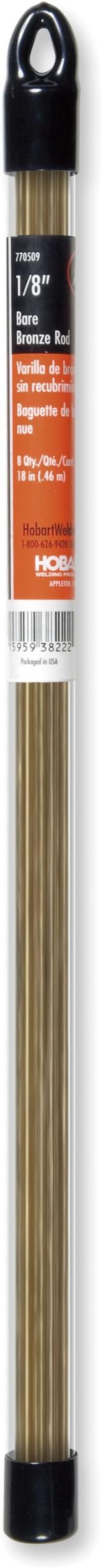 Hobart 770512 Flux Coated Bronze Gas Welding Rods, 3/32-by-18-Inch ...