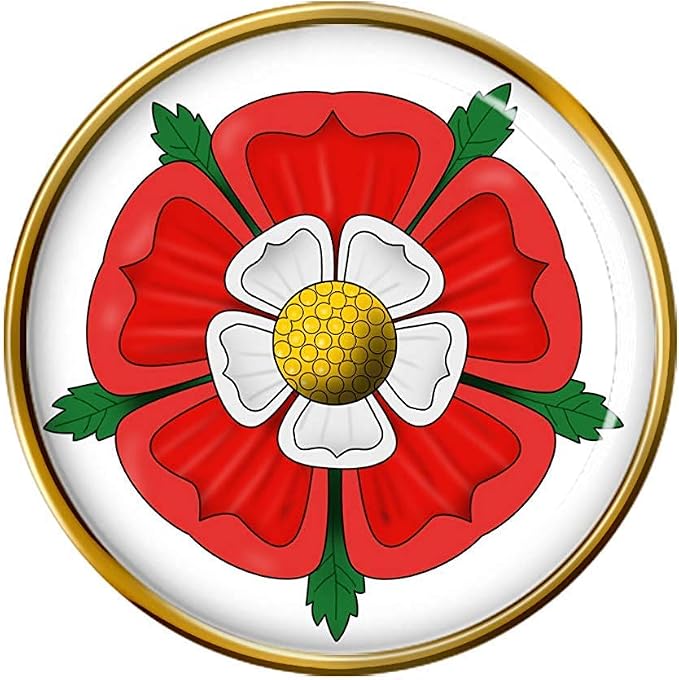 Tudor Rose Pin Badge : Amazon.co.uk: Fashion