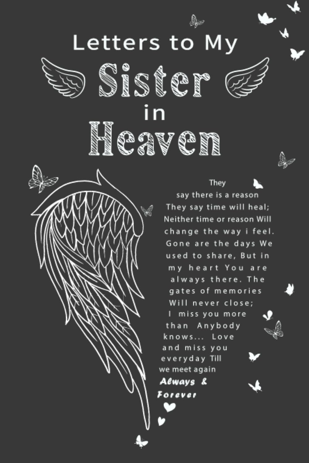 Letters to My Sister in Heaven: A Grief Journal for Grieving the Loss ...
