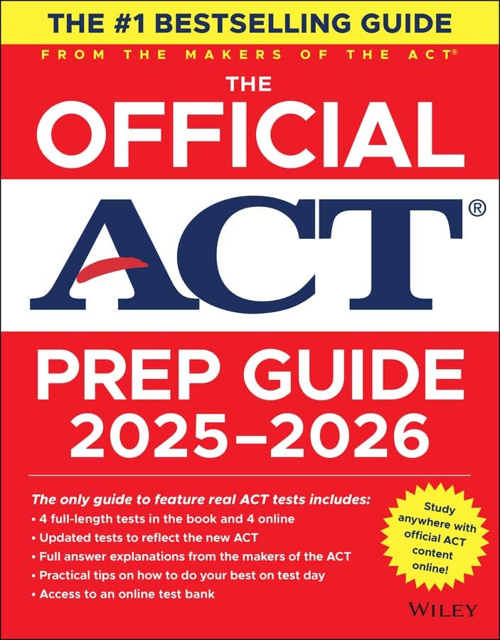 Amazon.com: The Official ACT Prep Guide 2025 - 2026: Book + Online ...