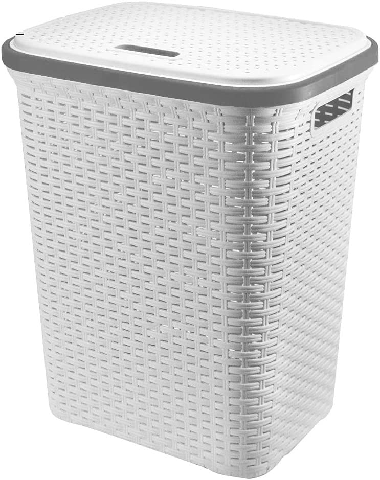 Can a laundry basket be repurposed into other household items?