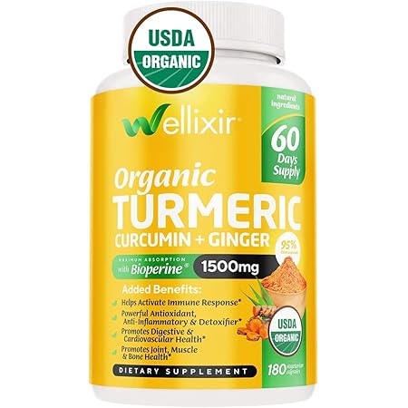 Amazon.com: Purity Labs Organic Turmeric Curcumin - Vegan Supplements ...