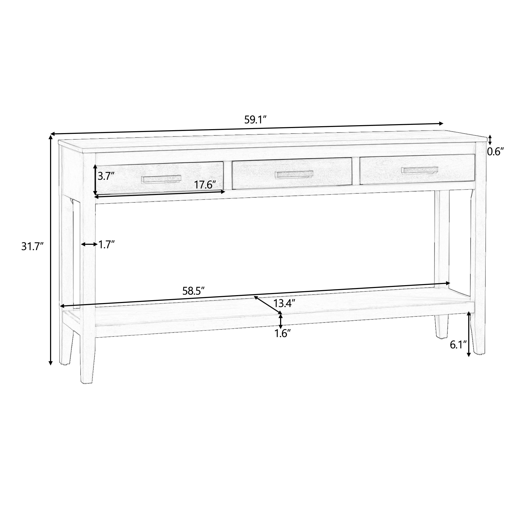 Snapklik.com : Merax Entryway Console Table