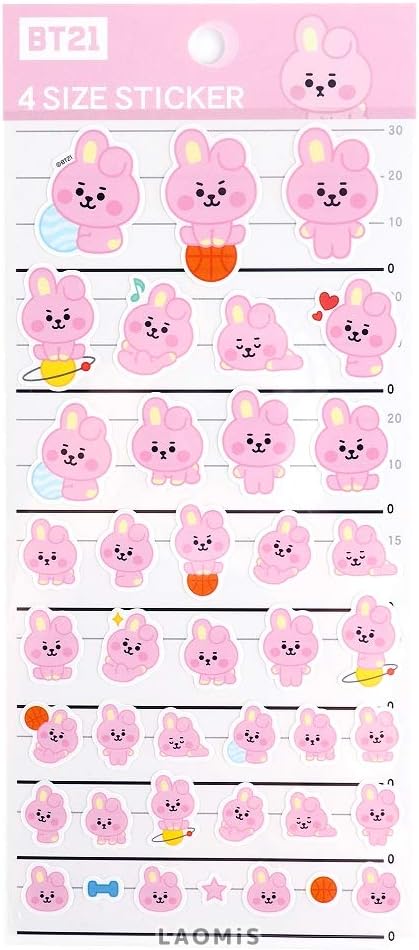 Buy BTS x BT21 Official Licensed by Line Friends 4 Sizes Planner ...