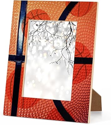 Amazon.com - AUUXVA 5x7 Picture Frame Sport Ball Basketball Pattern ...