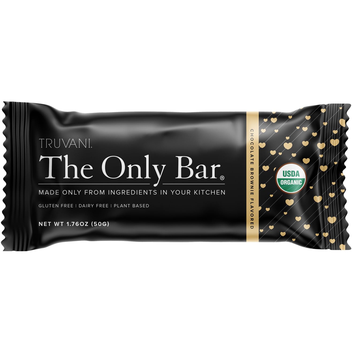Amazon.com : Truvani Plant Based Snack Bar | Chocolate Brownie Single ...