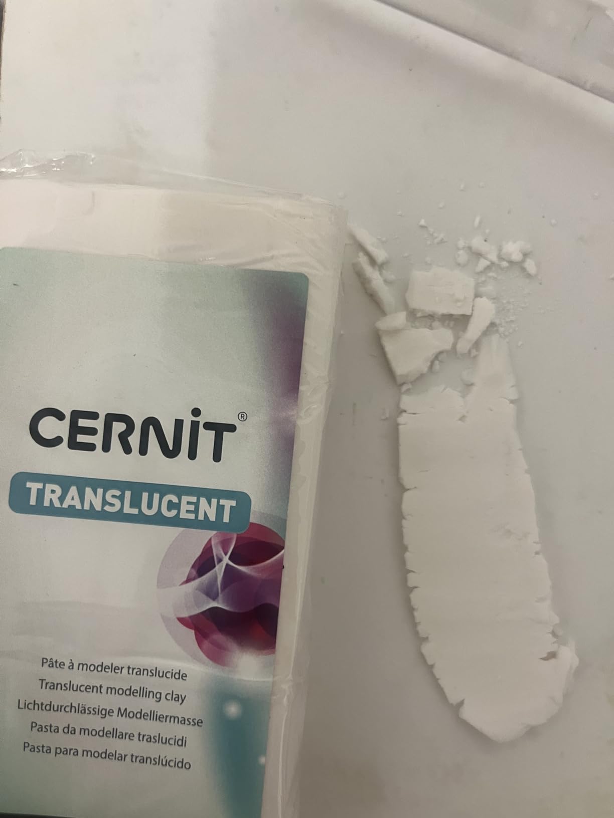 CERNIT Polymer Paste, Translucent White, 500g : Amazon.com.au ...