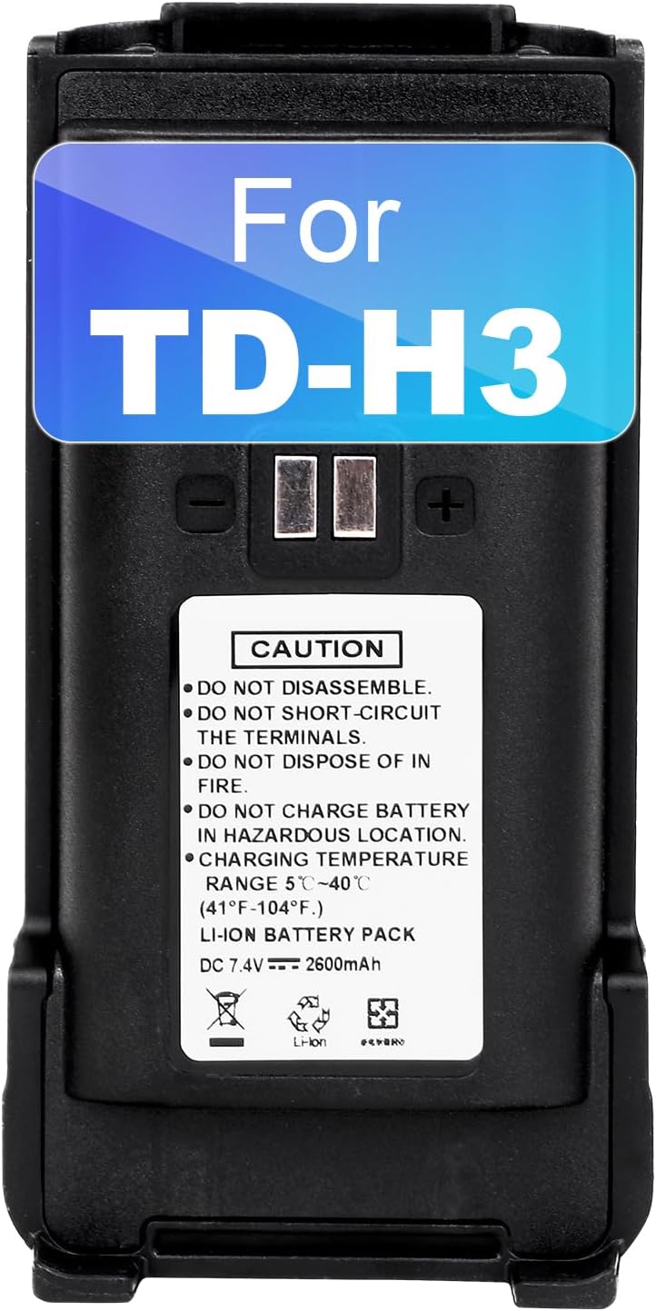 Amazon.com: ANYSECU 7.4V 2000MAh Battery Pack for TYT MD-380 DMR ...