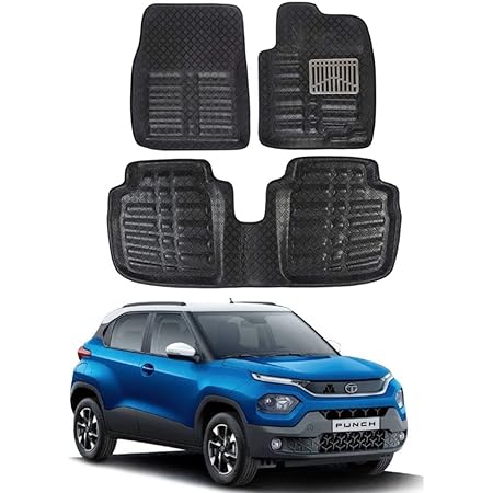 Elegant Cord Black and Orange Custom Fit Car Mat Compatible with Tata ...