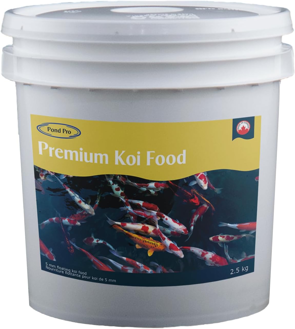 Pond Pro Premium 5mm Koi Food 2.5kg (5.5 lbs) - Canadian Made, Breeder ...