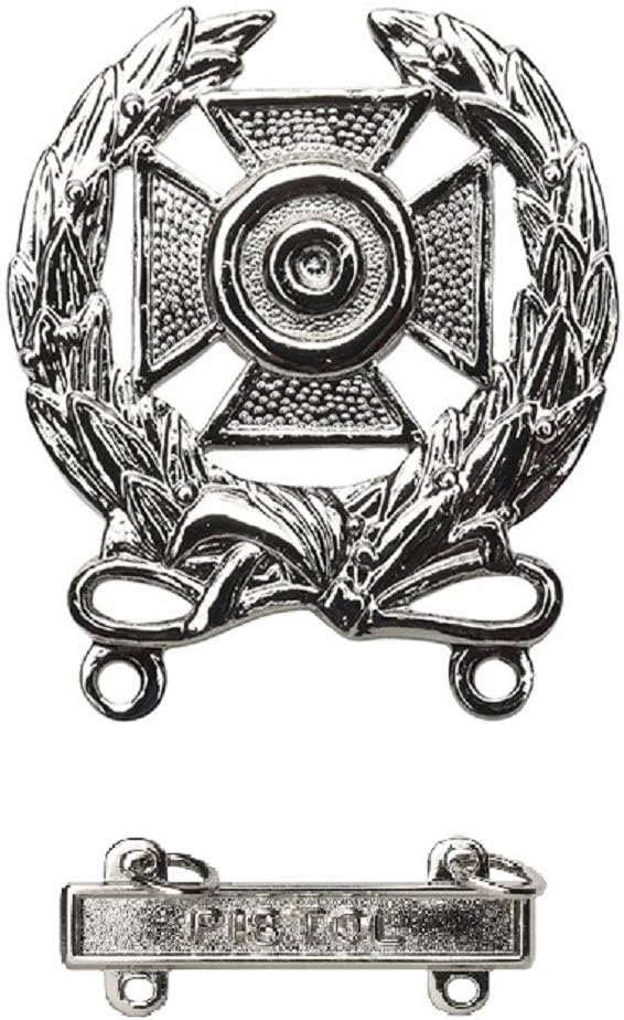Amazon.com: Marlow White Expert Shooter Qualification badge with Pistol ...