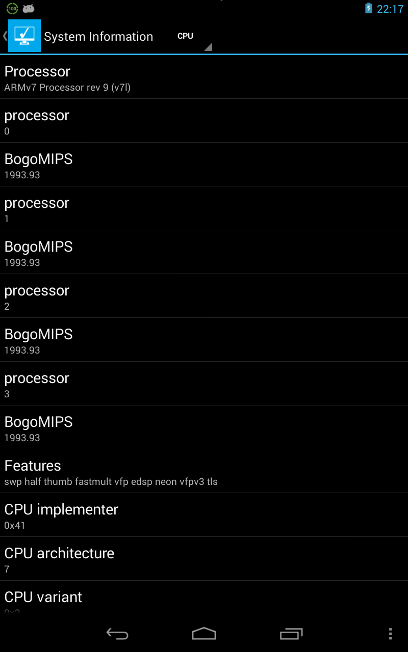 System Information - App on Amazon Appstore