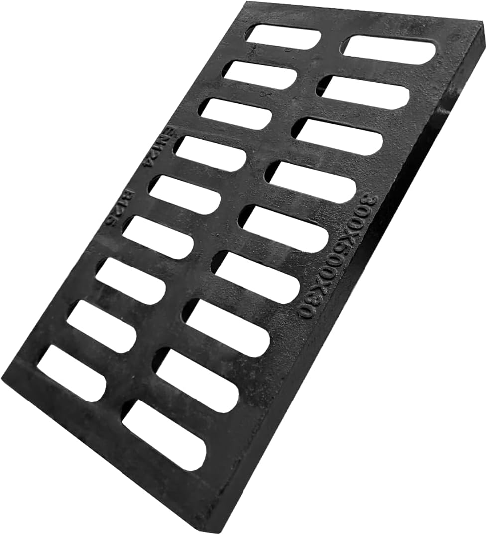 Natotela Ductile Iron Driveway Drain Grate-20x12 in. Metal Trench Drain ...
