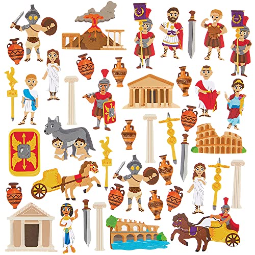Baker Ross FX615 Ancient Roman Foam Stickers – Pack of 200, Stickers ...