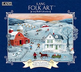 Lang Folk Art 2017 Calendar : Singleton, Mary: Amazon.co.uk: Books