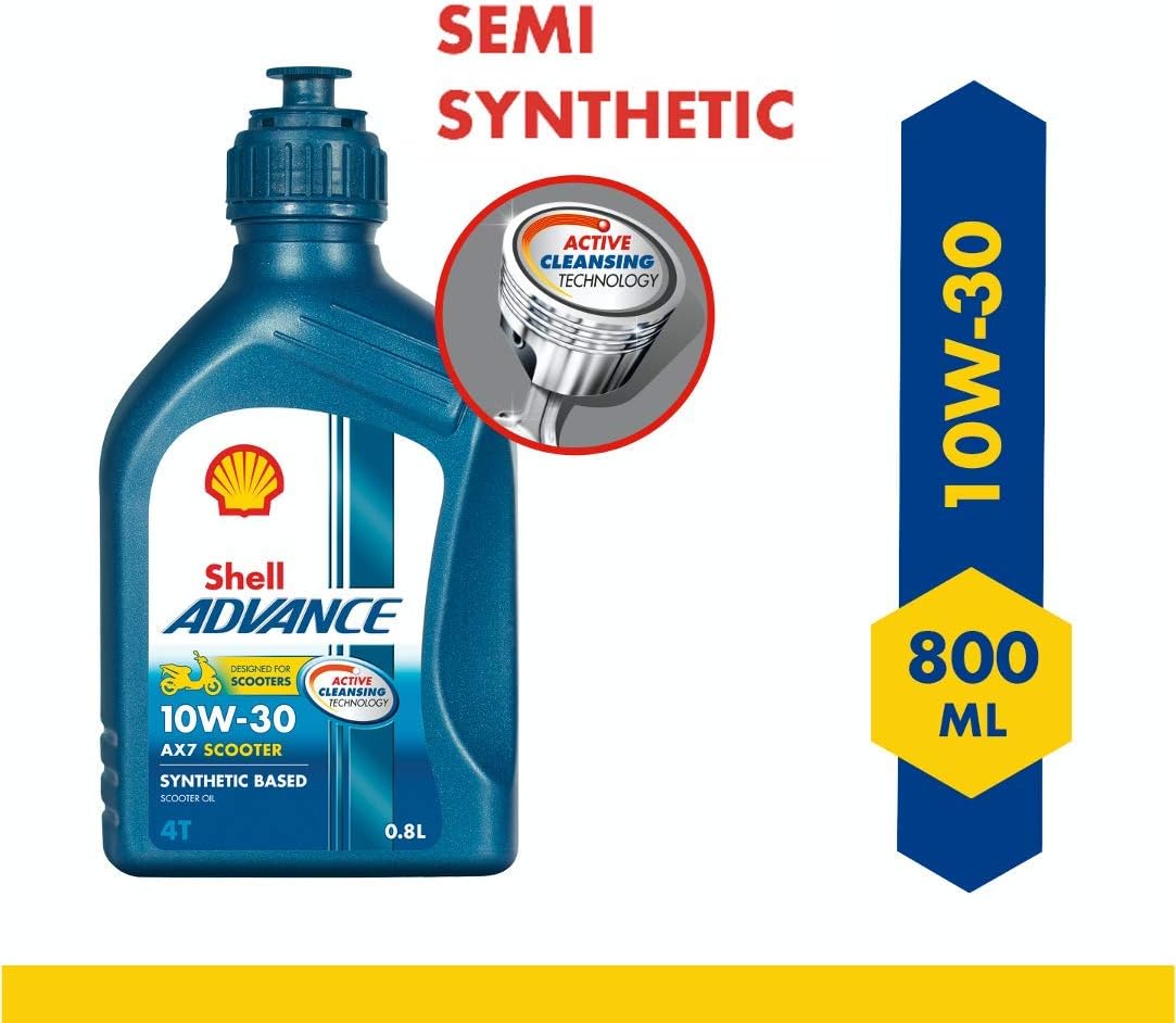 Shell Advance AX5 4T 20W-40 API SL Premium Mineral Motorbike Engine Oil ...