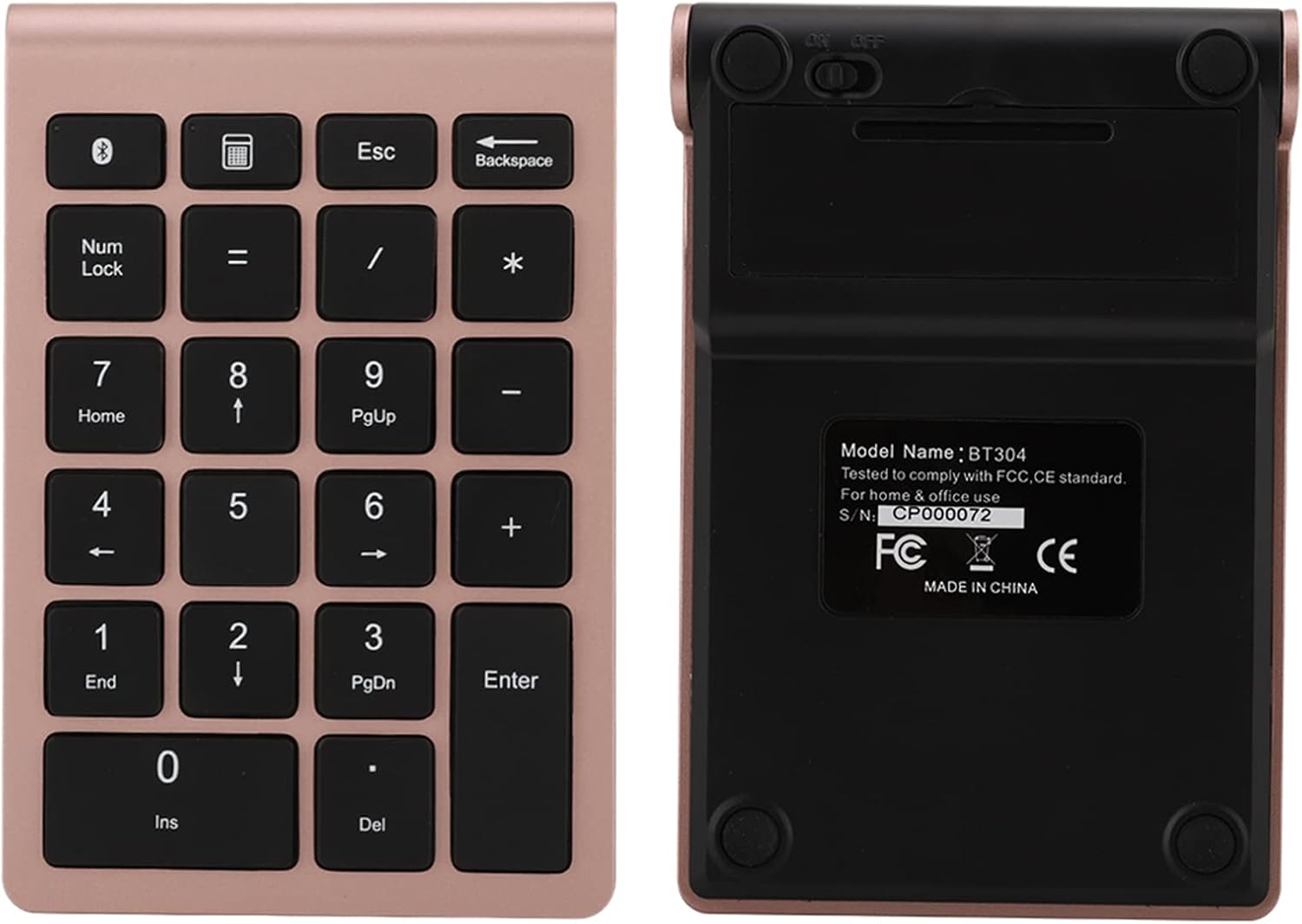 Mini Wireless Keyboard, Numeric Keypad with 22 Keys, Ergonomic Design ...