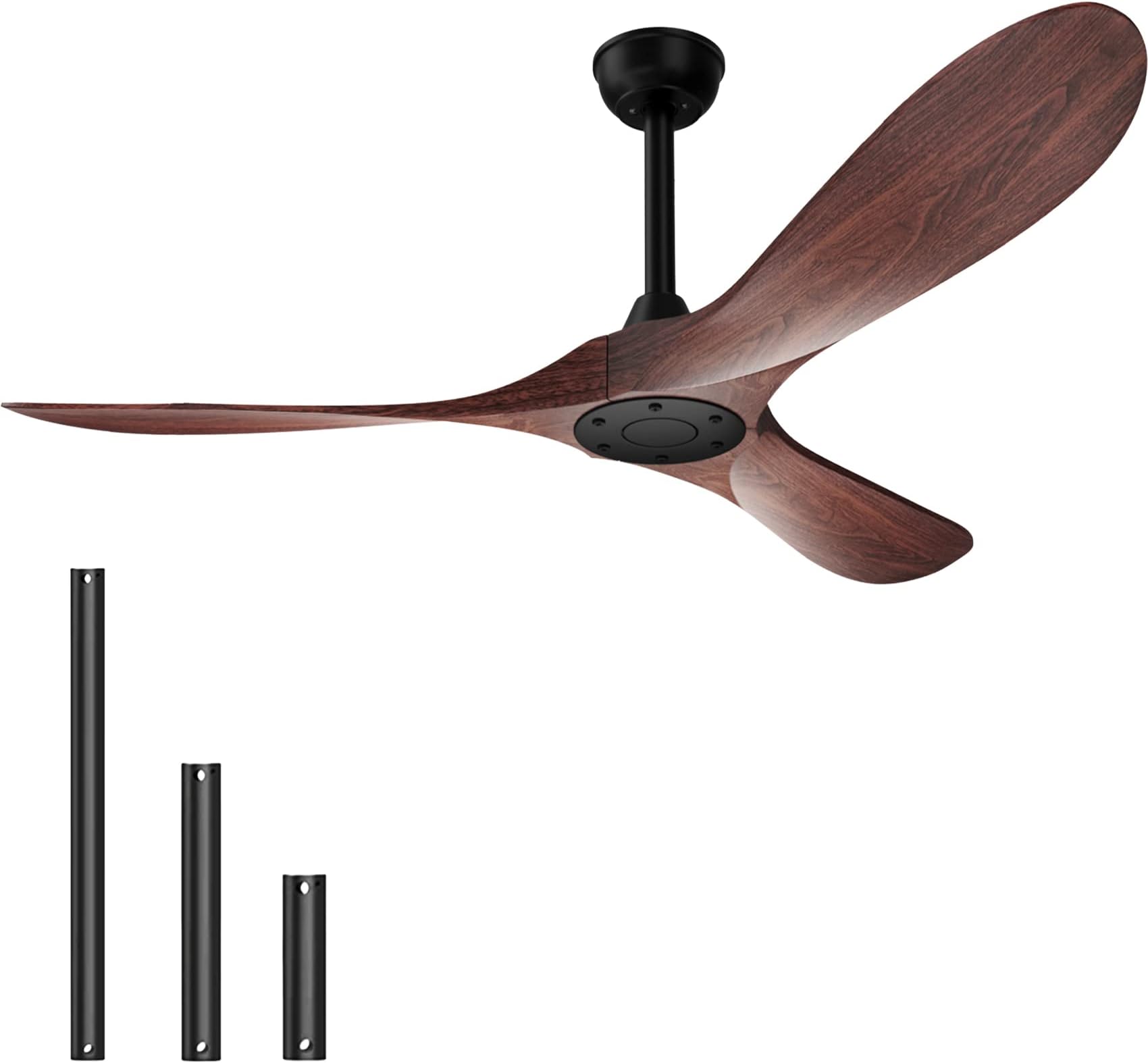 Amazon.com: alescu Outdoor Ceiling Fan 52" with Remote Control,Modern ...