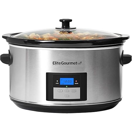 Amazon.com: Elite Gourmet MST-900D Digital Programmable Slow Cooker ...