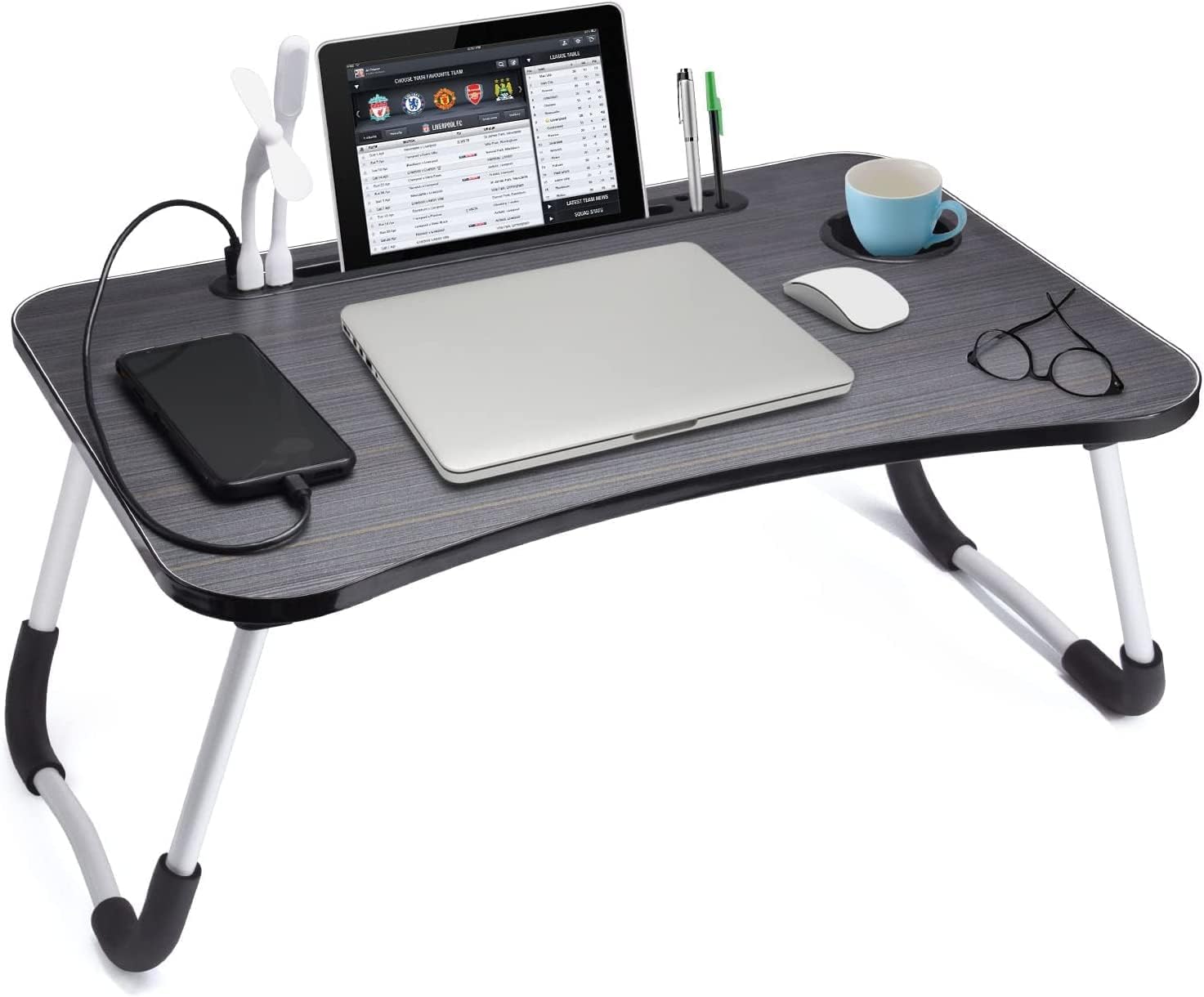 Laptop Desk & Stand, Folding Bed Table For Working From Home and ...
