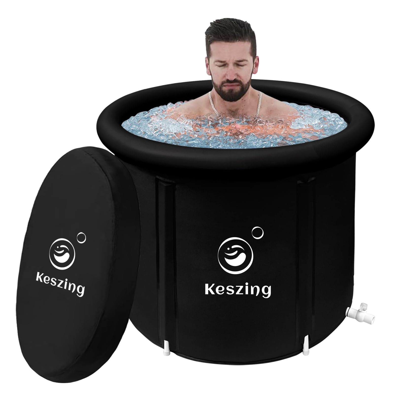 1 x Brand New Keszing Ice Bath Tub, Portable Bathtub Adult 320L Cold ...