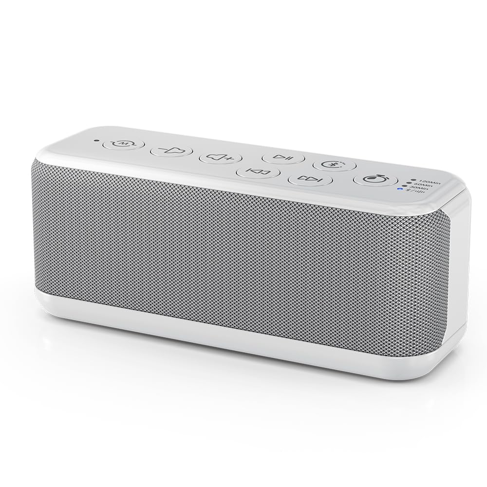 Amazon.com: OnLyee White Noise Sound Machine with Bluetooth Speaker,15 ...