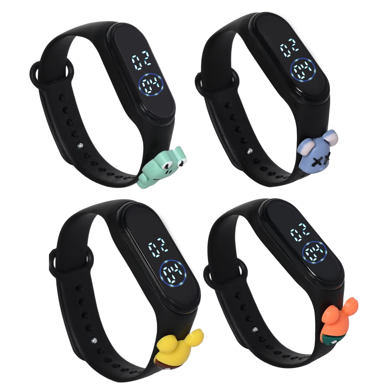 KIDS VIEW Cartoon Character LED Digital Watch Combo 4 Pieces for Boys ...