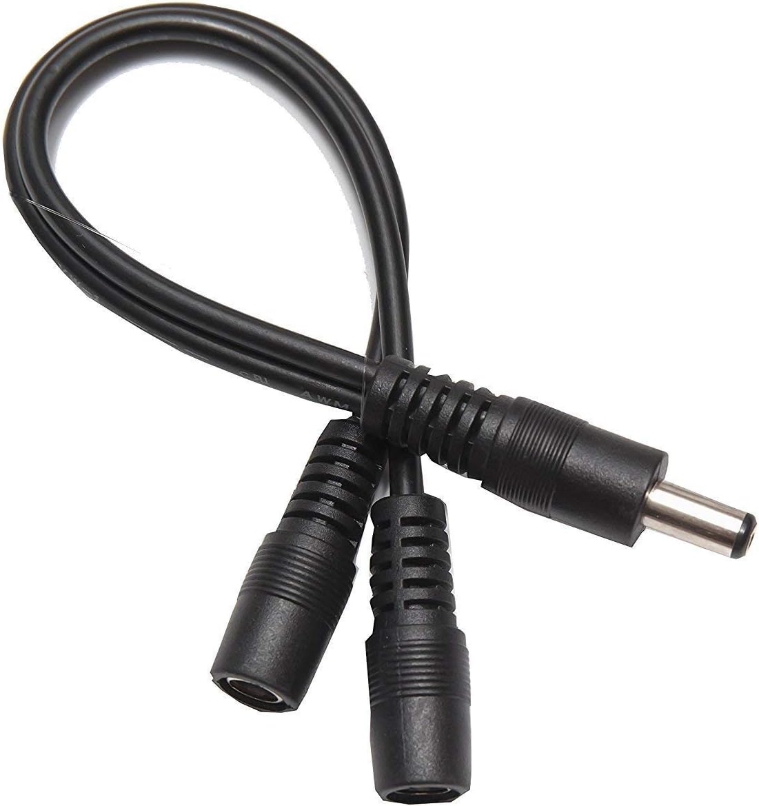 Amazon.com: OMNIHIL DC Barrel Plug Splitter 2.1mm x 5.5mm, 1 Male Plug ...