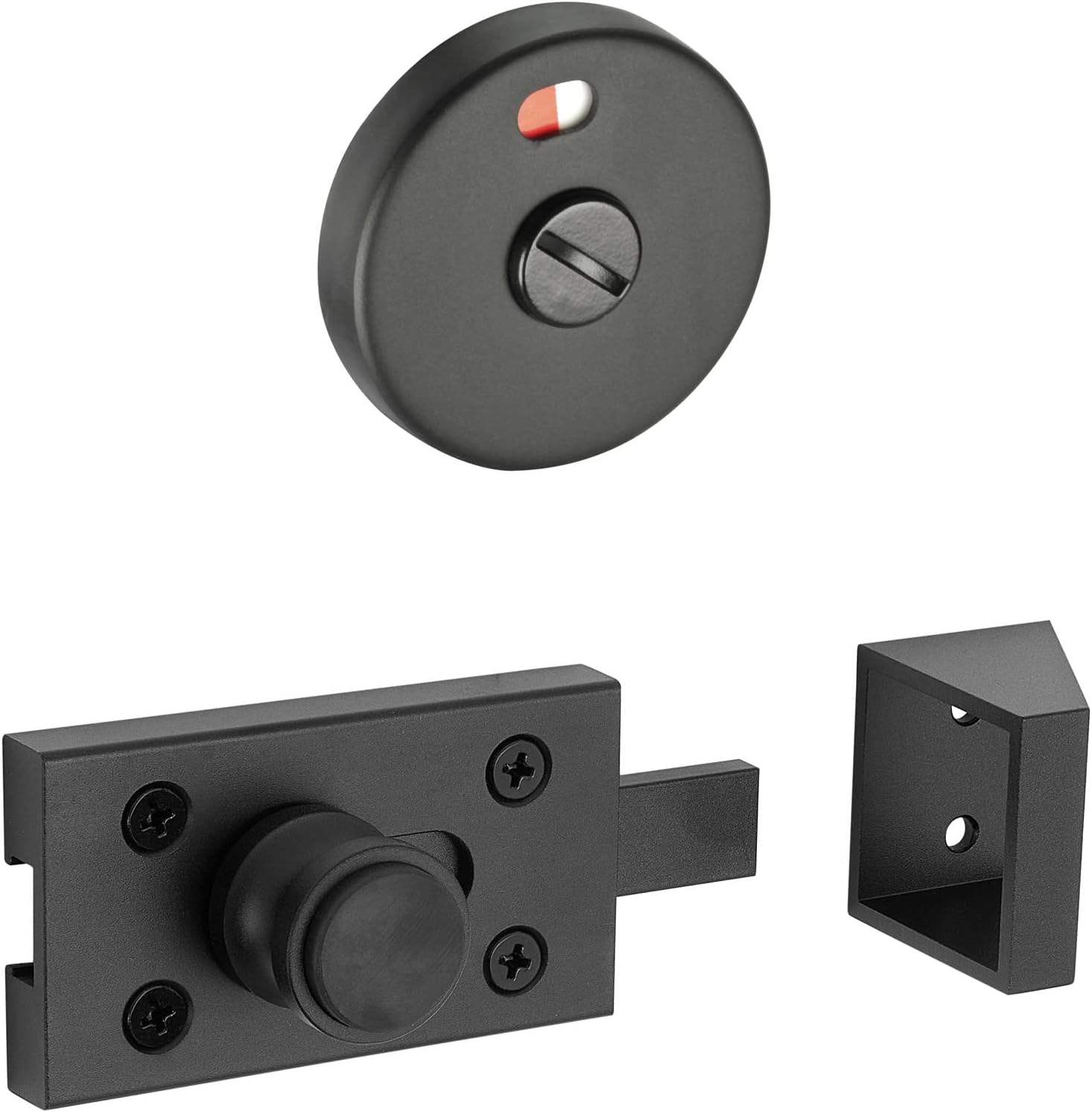 Matte Black Aluminium Cubicle Door Lock with Buffer Indicator Release ...