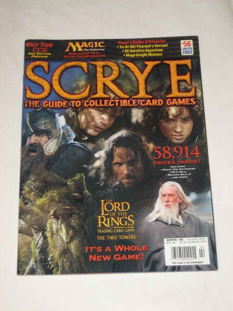 Scrye Magazine January February 2003 Volume 10 #56 Lord Of The Rings ...