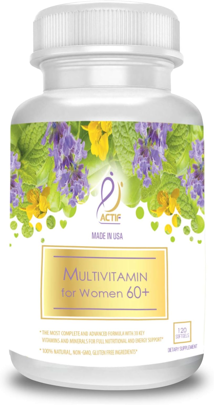 Amazon.com: ACTIF Multivitamin for Women Age 60+ with 30 Organic ...