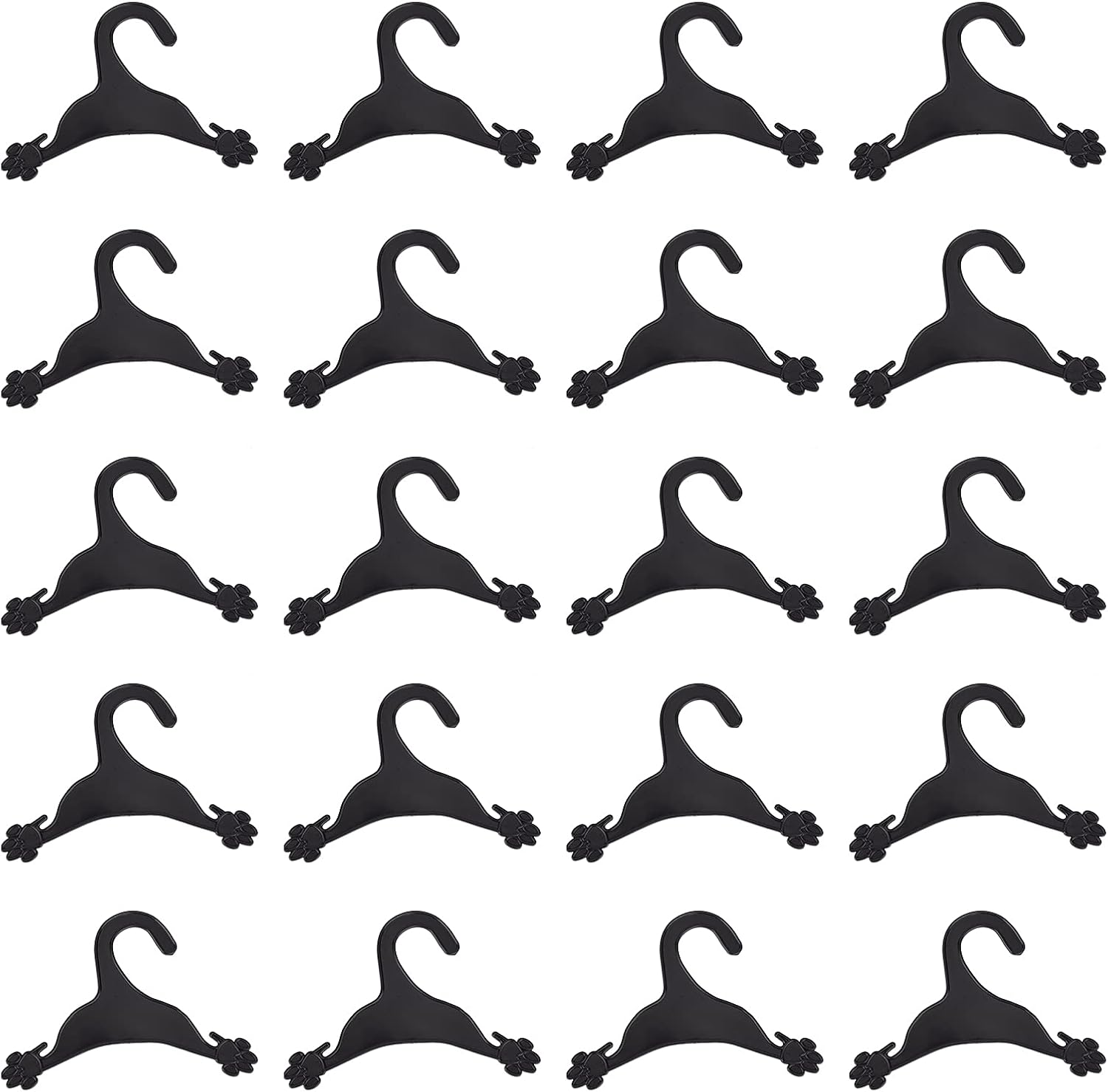 Amazon.com: AHANDMAKER 20 Packs Pet Apparel Hangers, 7 Inch Wide Black ...