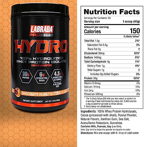 Snapklik.com : LABRADA HYDRO 100% Pure Hydrolyzed Whey Protein Isolate ...