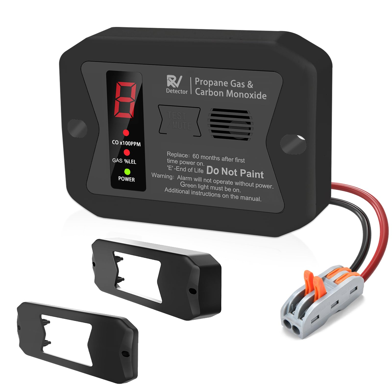 RV Propane and Carbon Monoxide Detector, Zkmiles R502 LP/CO Alarm for ...