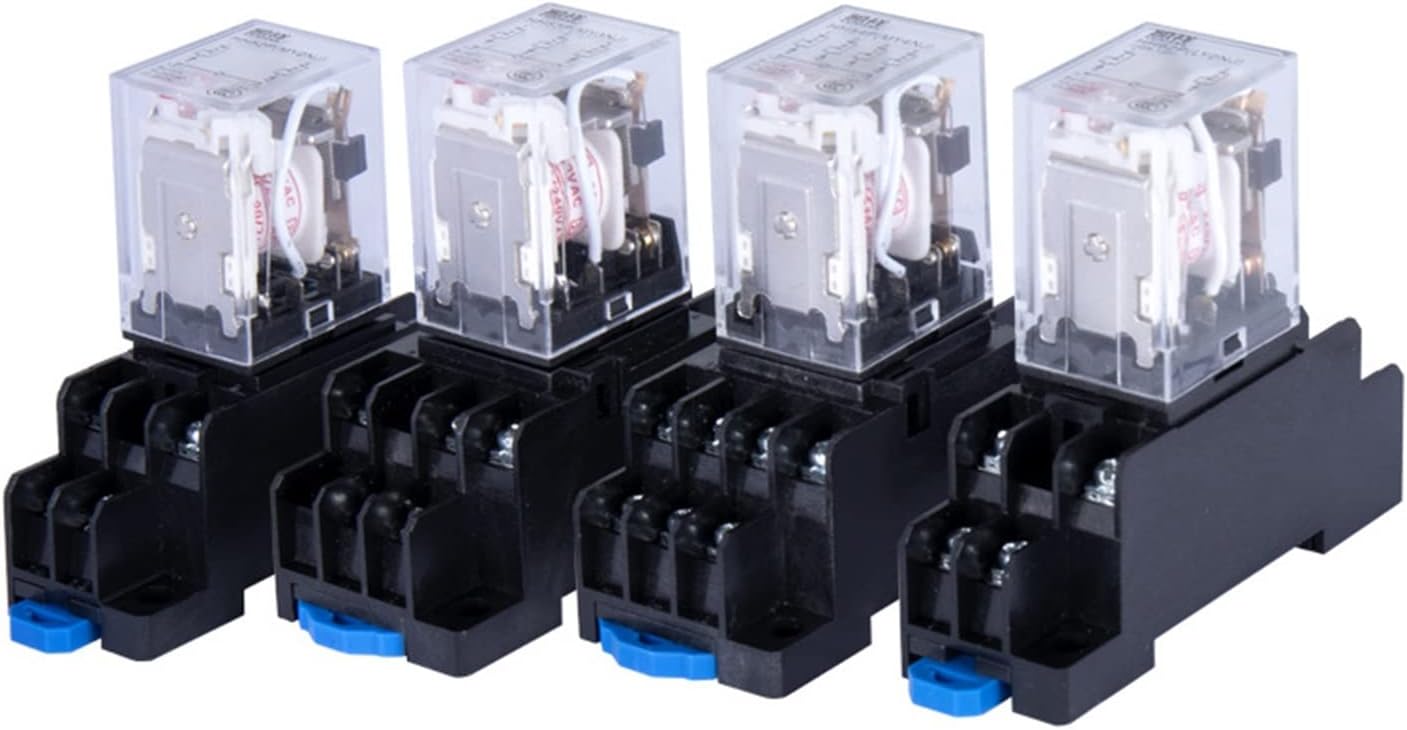 Amazon.com: 1 PCS 220/240V AC 10A 8PIN Coil Power Relay LY2NJ HH62P HHC68A-2Z with Socket Base ...