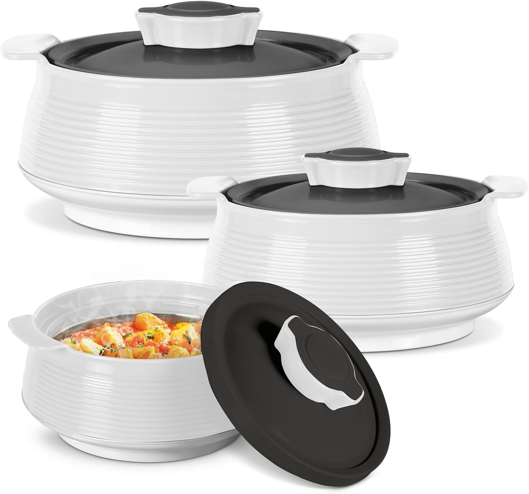 Amazon.com: Milton Casserole for hot food, insulated stainless steel ...