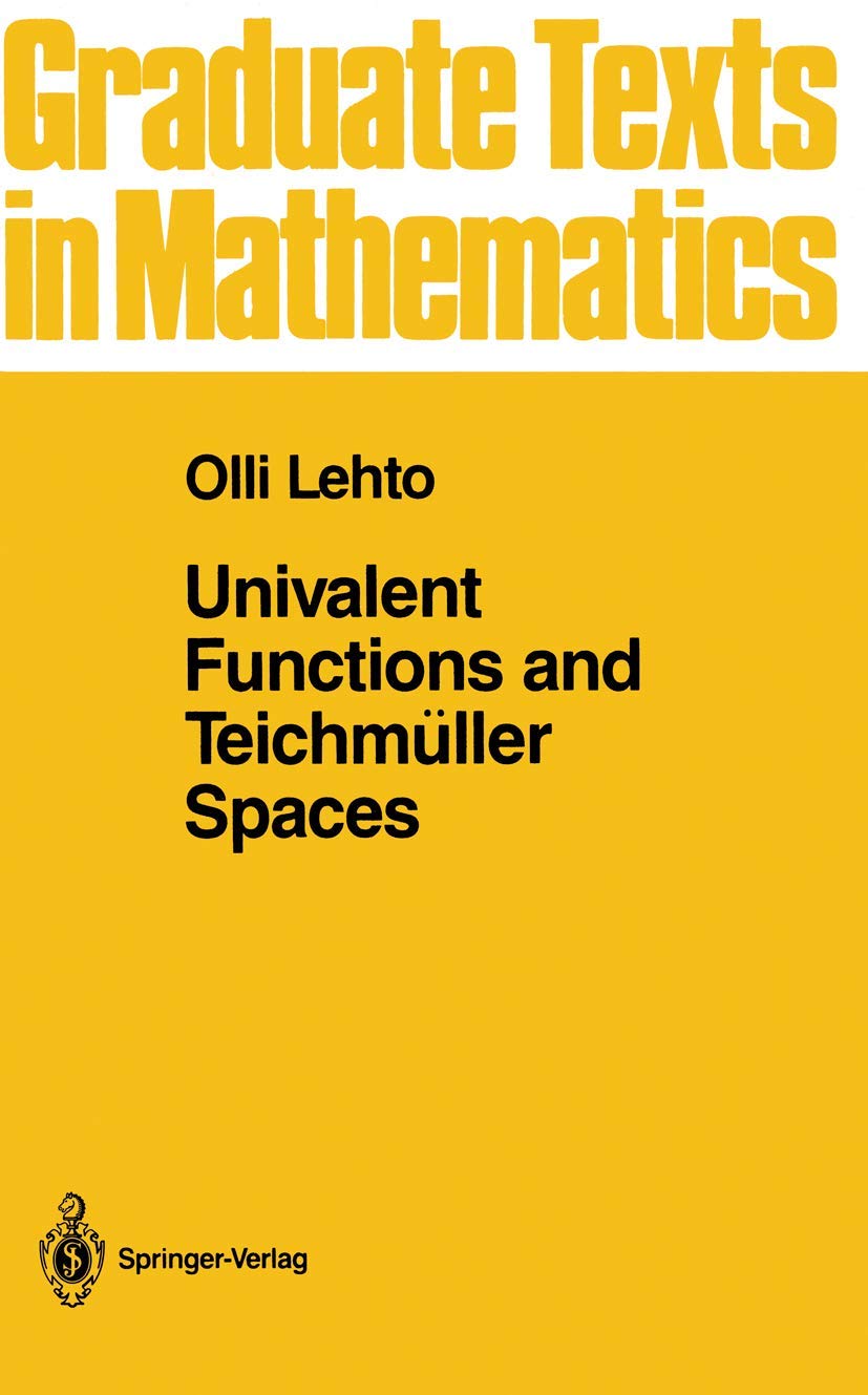 Univalent Functions and Teichmuller Spaces (Graduate Texts in ...