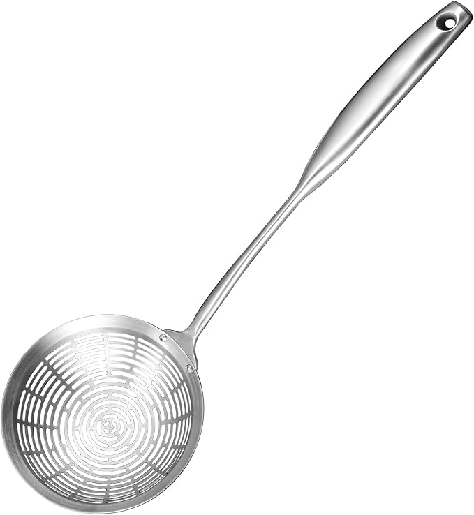 Amazon.com: Collfa Cooking Skimmer 304 Stainless Steel Spider Strainer ...