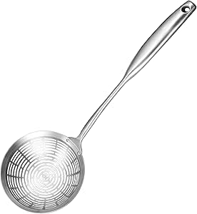 Amazon.com: Collfa Cooking Skimmer 304 Stainless Steel Spider Strainer ...