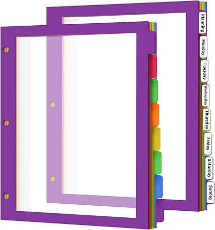 8Tab Binder Dividers with Tabs, 16PCS/2 Set Letter Size Page Dividers ...
